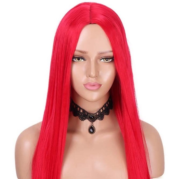 Accessories | Randy 22 Red Middle Part Cos Play Wig Nwt | Poshmark